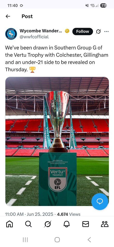 Vertu Trophy - General - The Gasroom